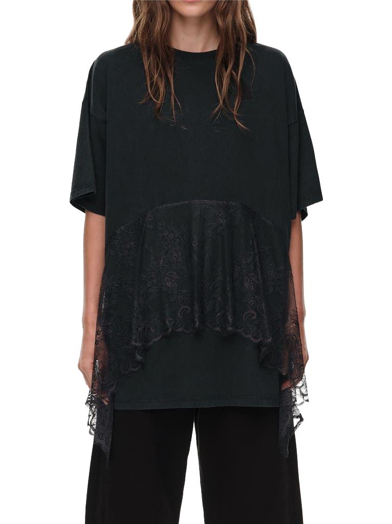 BIMBA Y LOLA Bimba y Lola Lace Ruffle T-Shirt